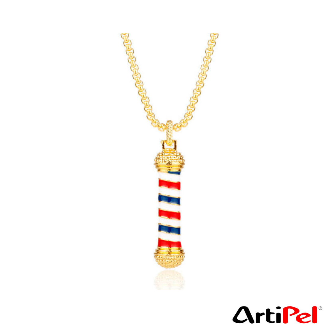 COLLAR BARBERO POLE DORADO - ArtiPel