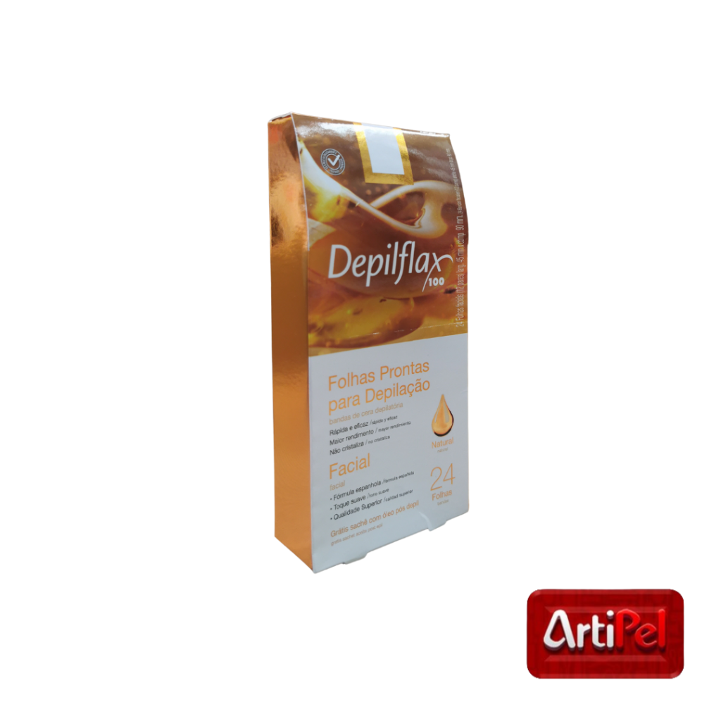 BANDA DEPILFLAX FACIAL 24 UNIDADES - ArtiPel