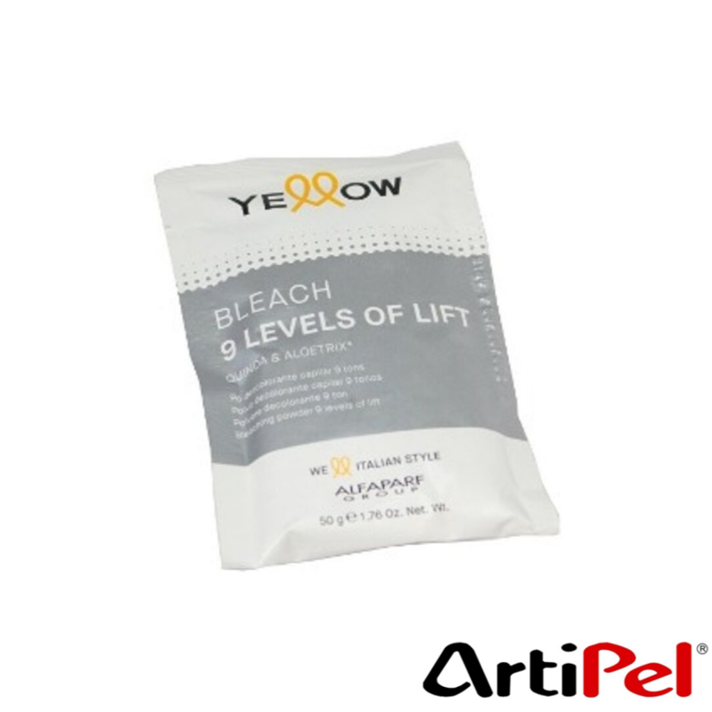 DECOLORANTE YELLOW 9 TONOS SACHET 50 GR - ArtiPel