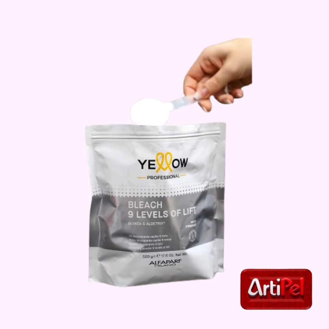 DECOLORANTE YELLOW 9 TONOS 500 G. - ArtiPel